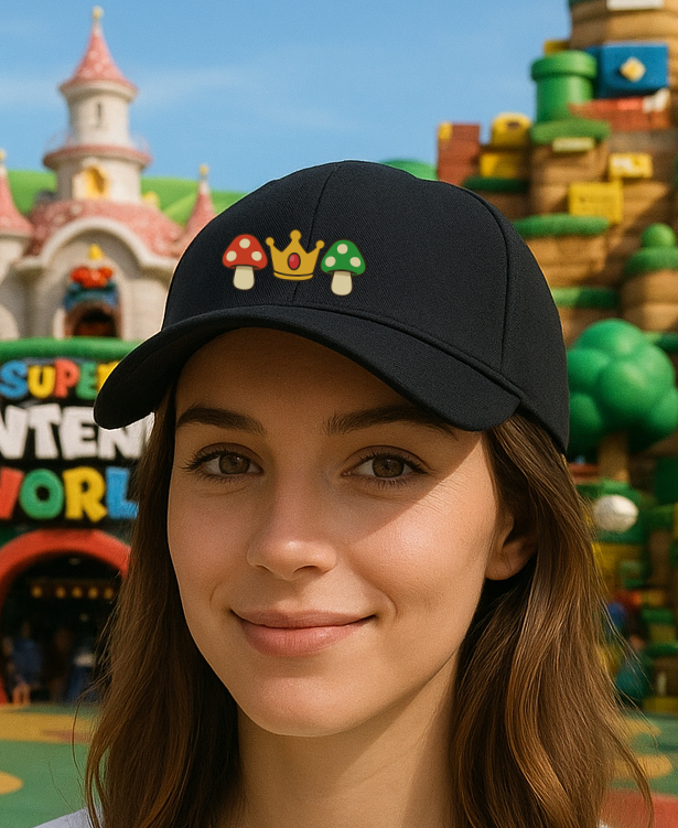 Crown & Mushrooms | Epic Universe Inspired Dad Hat | Embroidered Vinta ...